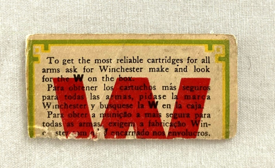 Paper Label from Winchester Black Powder Shotgun Shells Box | eBay