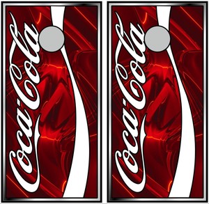 Coca Cola Cornhole Decals Coke Vinyl Wraps Board Decals Bag Toss Game ...