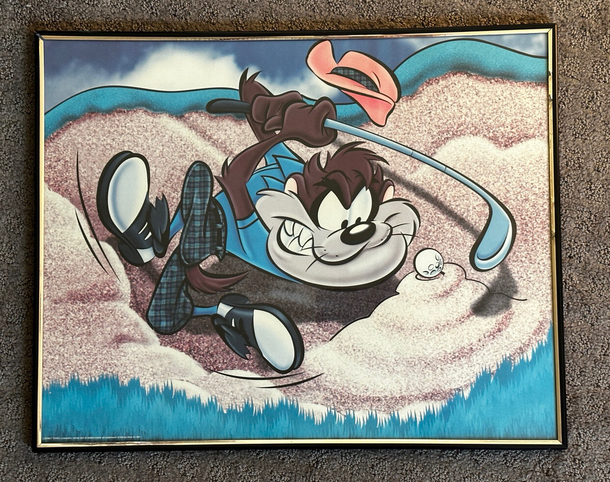 Vintage Tasmanian Devil Golf Artwork | eBay
