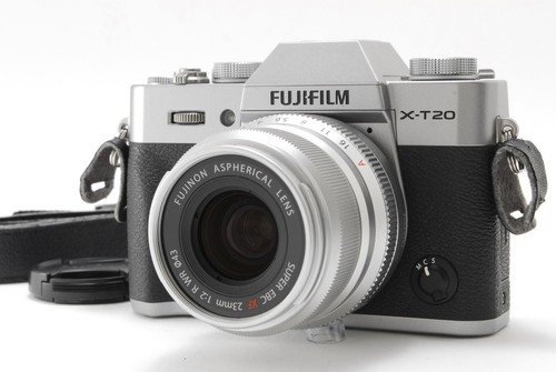 *MINT* Fujifilm Fuji X-T20 Silver 24.3MP Digital Camera w/23mm F/2 Lens ...
