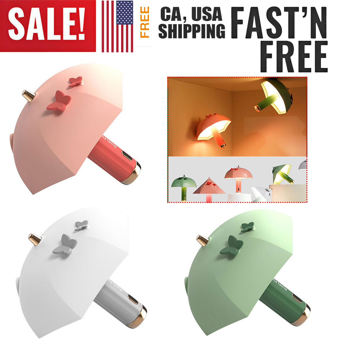 USB LED Light Color Changing Light Up Magnet LED for Indoor Decor Night ...