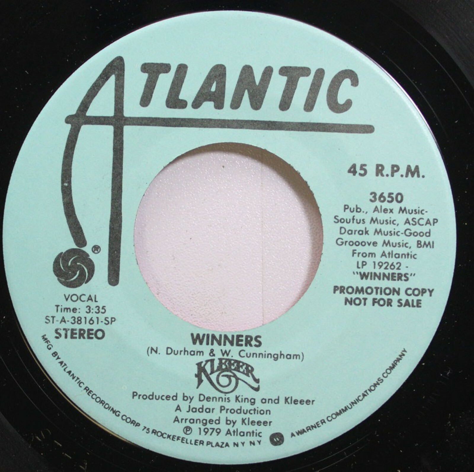 Soul Promo Nm! 45 Kleeer - Winners / Winners On Atlantic | eBay