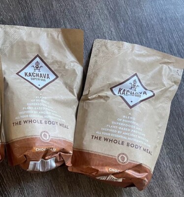 2 Bags Ka'Chava Tribal Superfood - Chocolate 32.8 Oz. BB 03/2025 | eBay