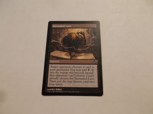 Shrouded Lore x1 MTG Planar Chaos Black Uncommon Sorcery MP | eBay