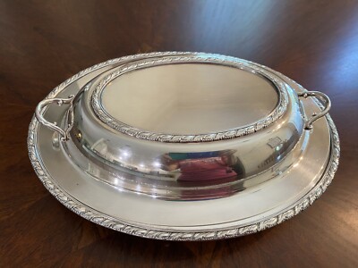Oneida LTD Silver Plate Covered Serving Dish With Lid 1112 Vintage | eBay