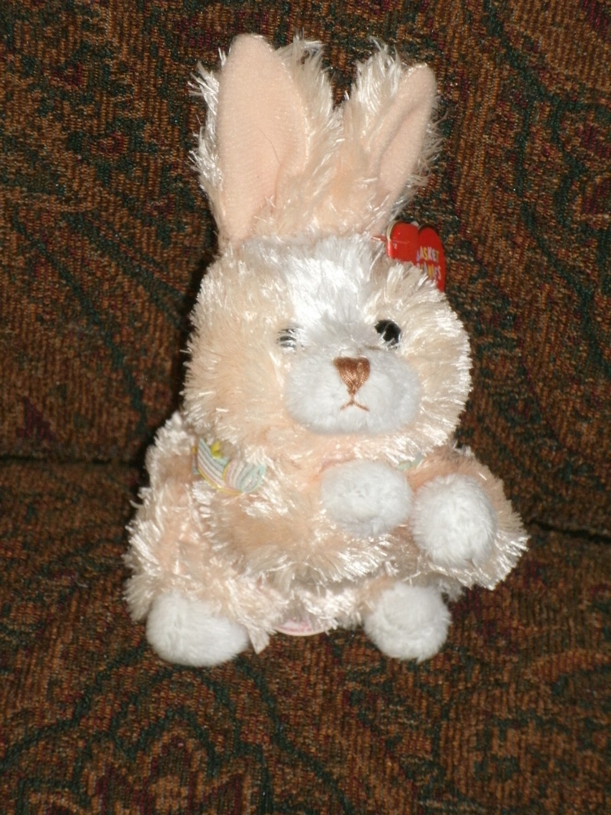 Ty Basket Beanies Stuffed Plush Mini Easter Rabbit Cream 35135 Topsy ...