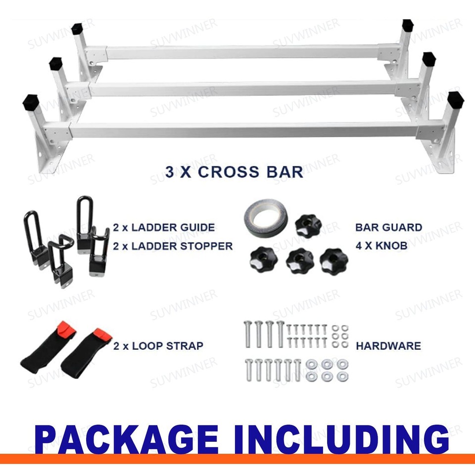 3 Bar Ladder Roof Racks For 2015-2023 Ford Transit 150 250 350 Cargo ...