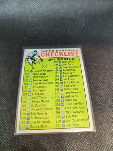 1964 Topps Baseball - 3rd Series Checklist - # 188 | eBay