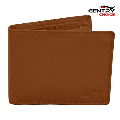 Executive Genuine Leather Wallet Men Luxury Leather Wallet Tan Bi Fold ...