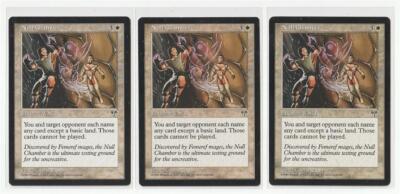 Null Chamber Mirage Rare 2-NrMint- 1-LtPlay Reserved List MTG - Aliz | eBay