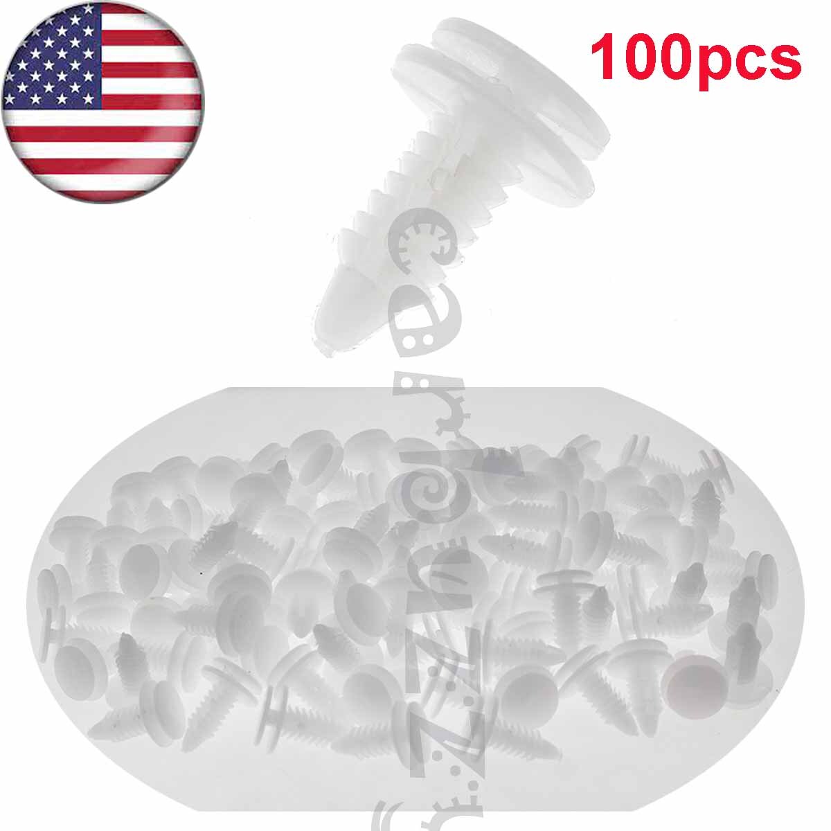 100pcs Door Panel Clips Fasteners Rivets For Dodge Ram 1500 2500 3500 ...