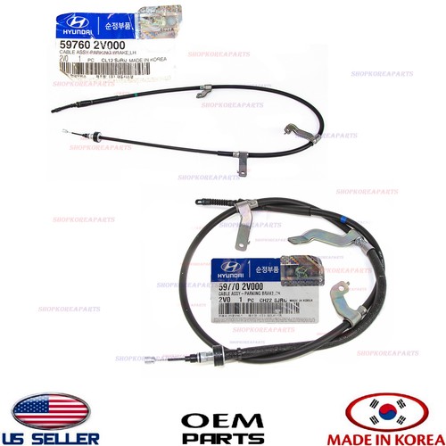 Genuine OEM Parking Brake Cable Left + Right set 2pcs 2012-2017 Hyundai ...