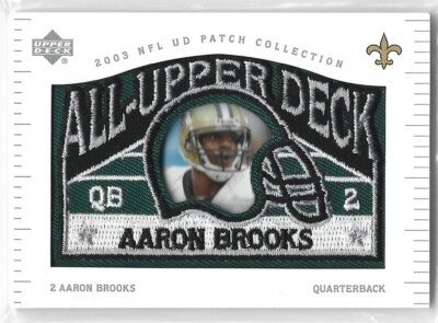 AARON BROOKS 2003 UD PATCH COLLECTION PATCH SAINTS VIRGINIA CAVALIERS ...