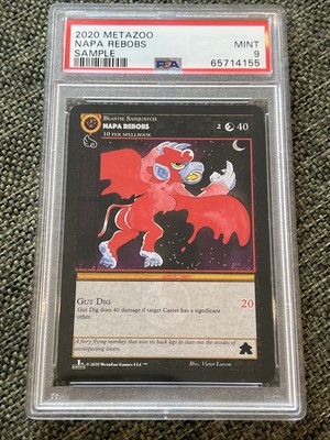 2020 Metazoo Sample Napa Rebobs Non Holo PSA 9 Mint | eBay