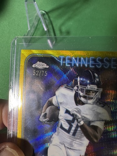 Jabari Small 2024 TOPPS CHROME Yellow ROOKIE REFRACTOR /75 TITANS RC | eBay