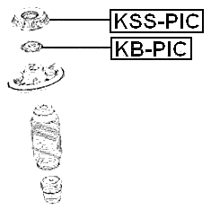 Front Shock Absorber Mounting Fits Hyundai 54611-07000, CMKK-8, GA0031 ...