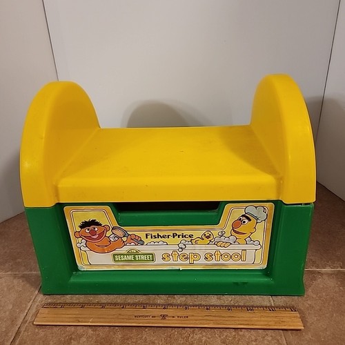 Vintage Sesame Street Bert & Ernie Step Stool Chair Seat by Fisher ...