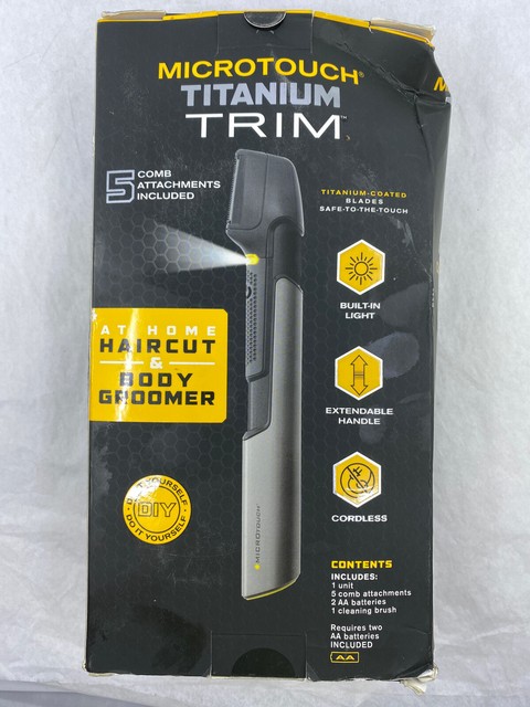Micro Touch Titanium Trim Hair Cutting Body Shaver and Groomer - 092120 ...