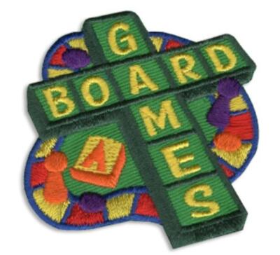 Girl Boy Cub BOARD GAMES Day FUN Patches Crest Badges SCOUT GUIDE night ...