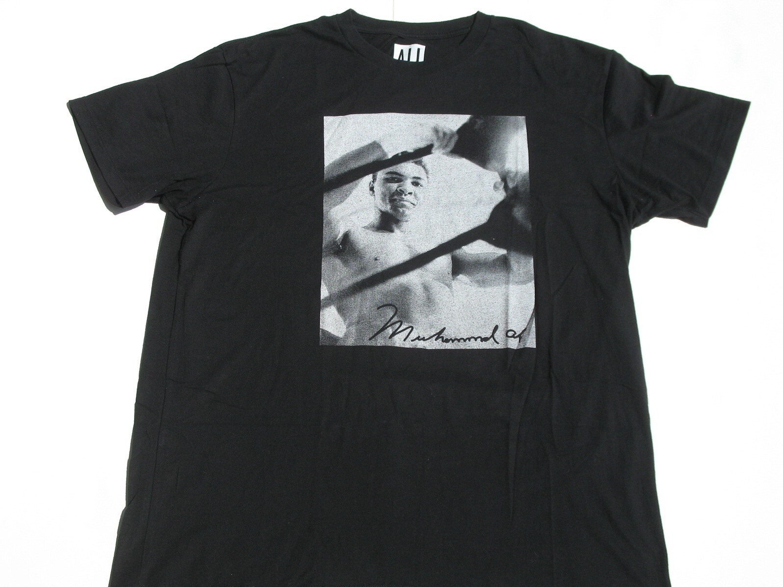 Muhammad Ali In His Corner Boxing Ring Mens Black T-S… - Gem