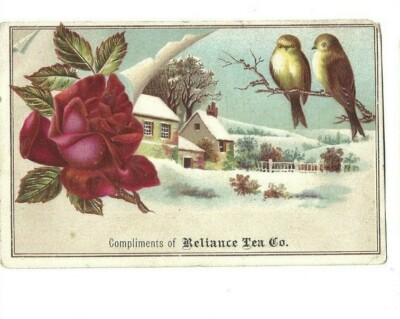 Reliance Tea Co., Peoria, Illinois Trade Card | eBay