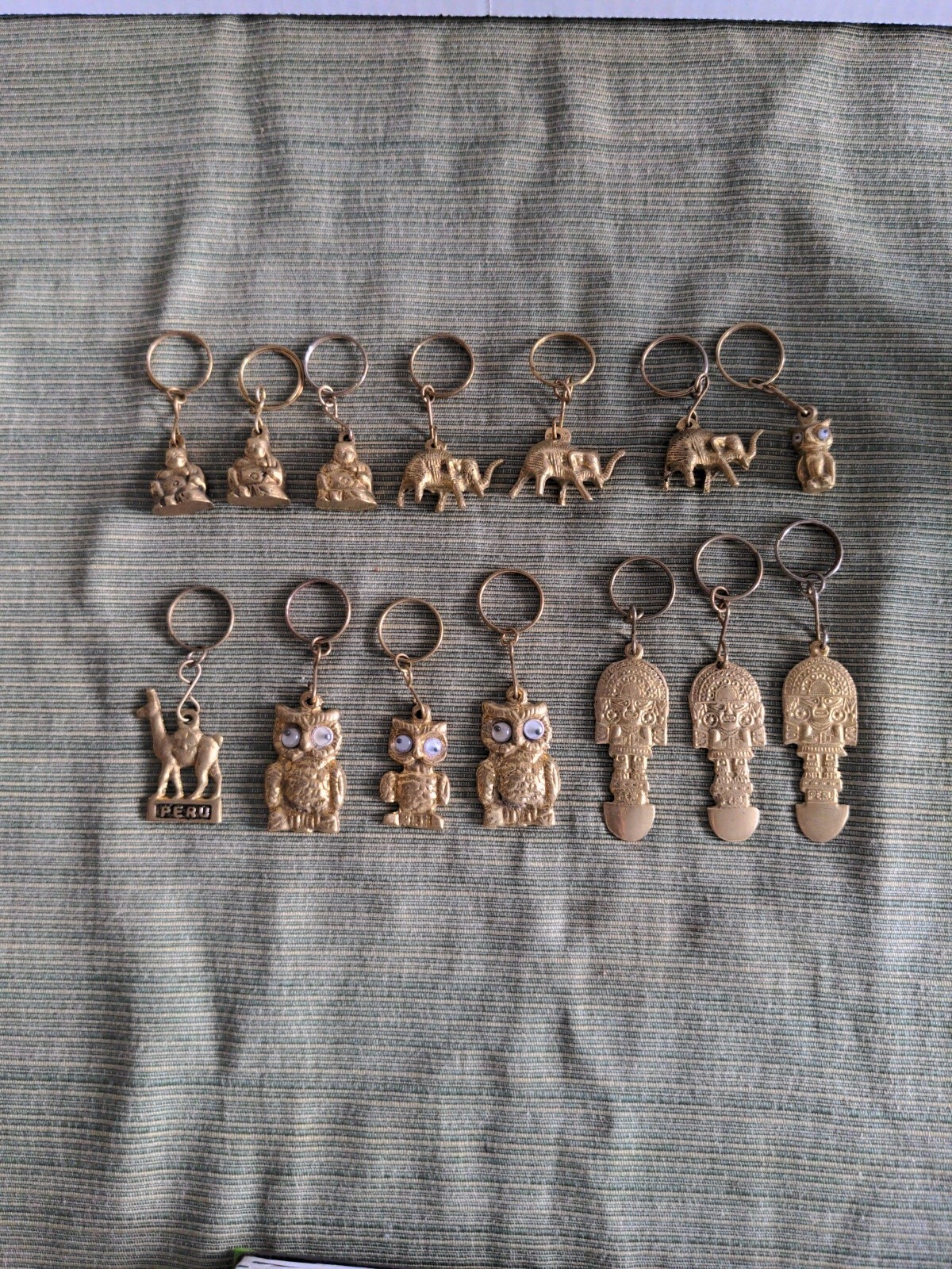Vintage Solid Brass Key Chains | eBay