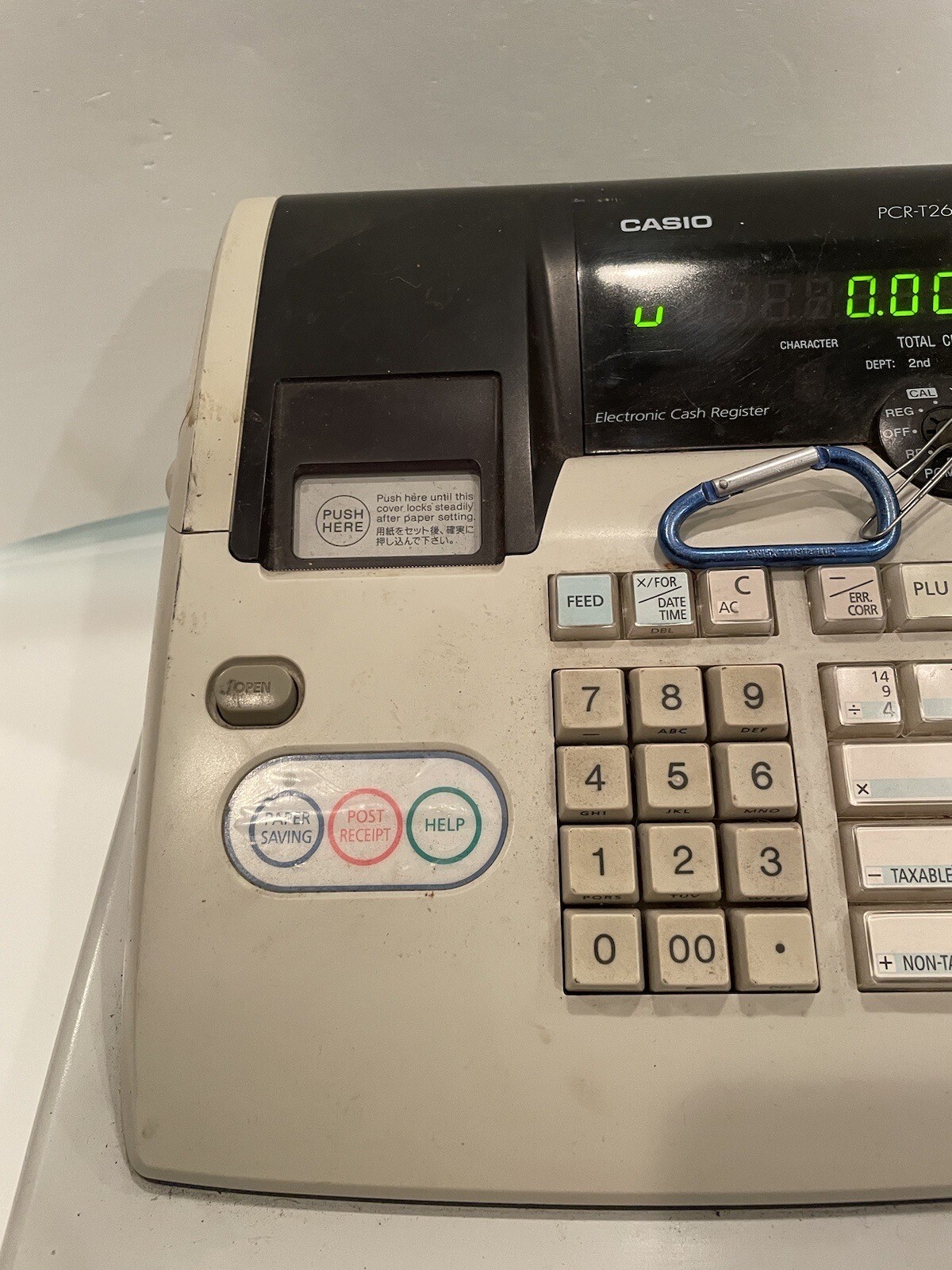 Casio+Pcr-t265+Cash+Register+With+Keys+and+Manuals for sale online | eBay