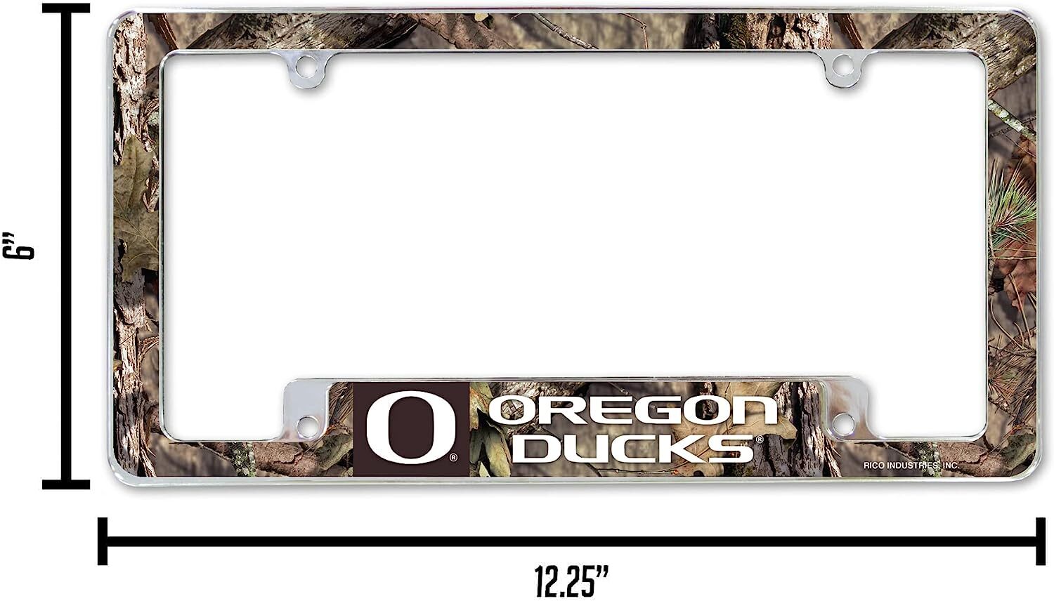 Oregon Ducks Chrome Metal License Plate Frame with Mossy Oak ...