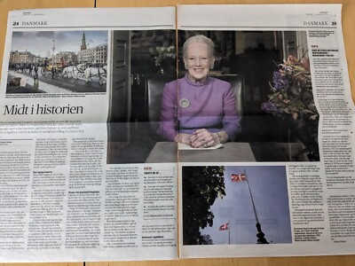 QUEEN MARGRETHE - KING FREDERIK Denmark Danish Newspaper Clippings ...