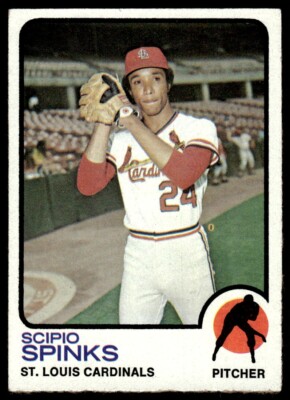 1973 Topps Baseball Card Scipio Spinks St. Louis Cardinals #417 EX-MT ...