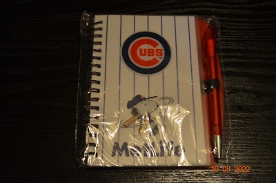 CUBS METLIFE PLASTIC NOTEBOOK W/PEN | eBay