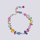 NEW 100% Authentic SWAROVSKI Rhodium Mixed Shapes Gema Crystal Bracelet ...