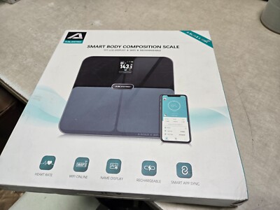 ABLEGRID Body Fat Scale,Smart WiFi Digital Bathroom Scale for Body ...