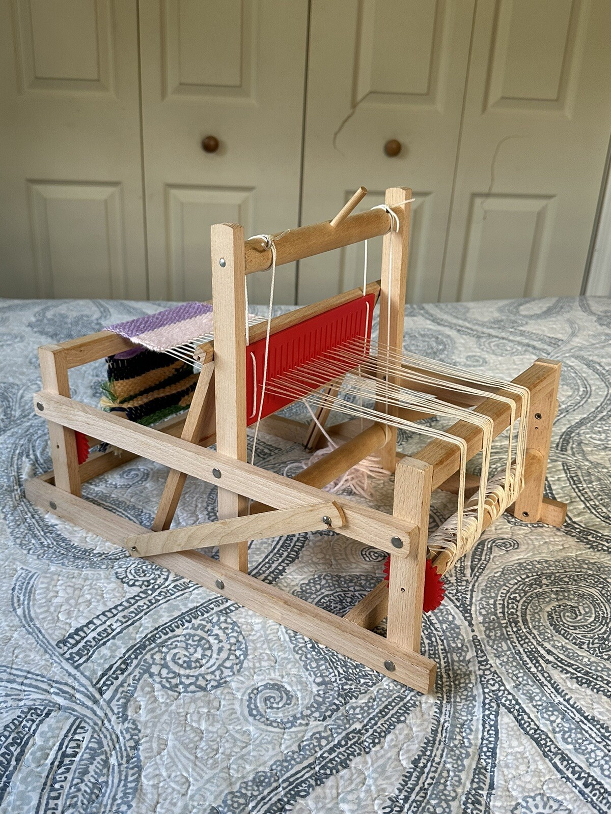 BRIO Wooden Collapsible Portable Weaving Loom Sweden Tabletop 31380 for ...