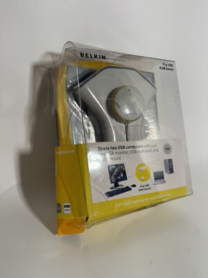 Belkin - 2 Port External KVM Switch - Flip USB - F1DF102U - New In Box ...