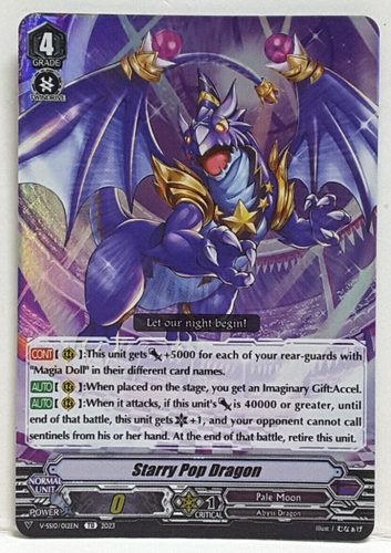 Bushiroad Cardfight Vanguard Starry Pop Dragon V-SS10/012EN TD FOIL ...