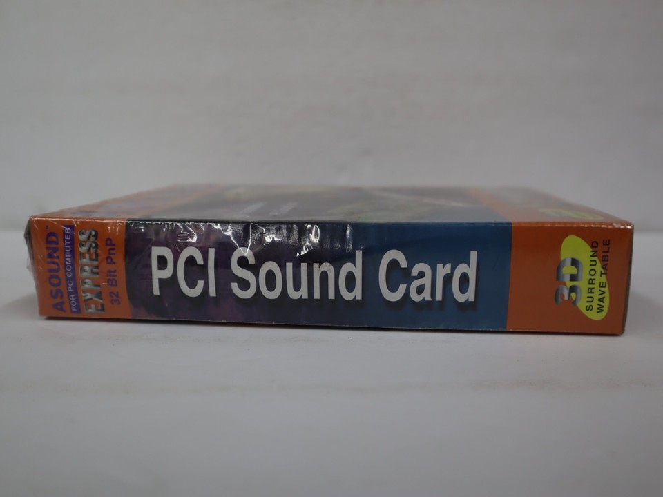 Asound Express 2 pci SPDIF sound card 32 bit 4.1 Chan. A3D HRTF NEW ...