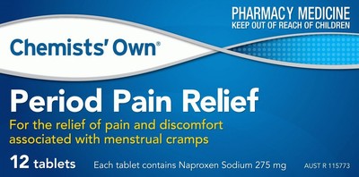 CO PERIOD PAIN TAB 12 CHEMISTS OWN RELIEF - TABS 275MG CHEM/OWN | eBay