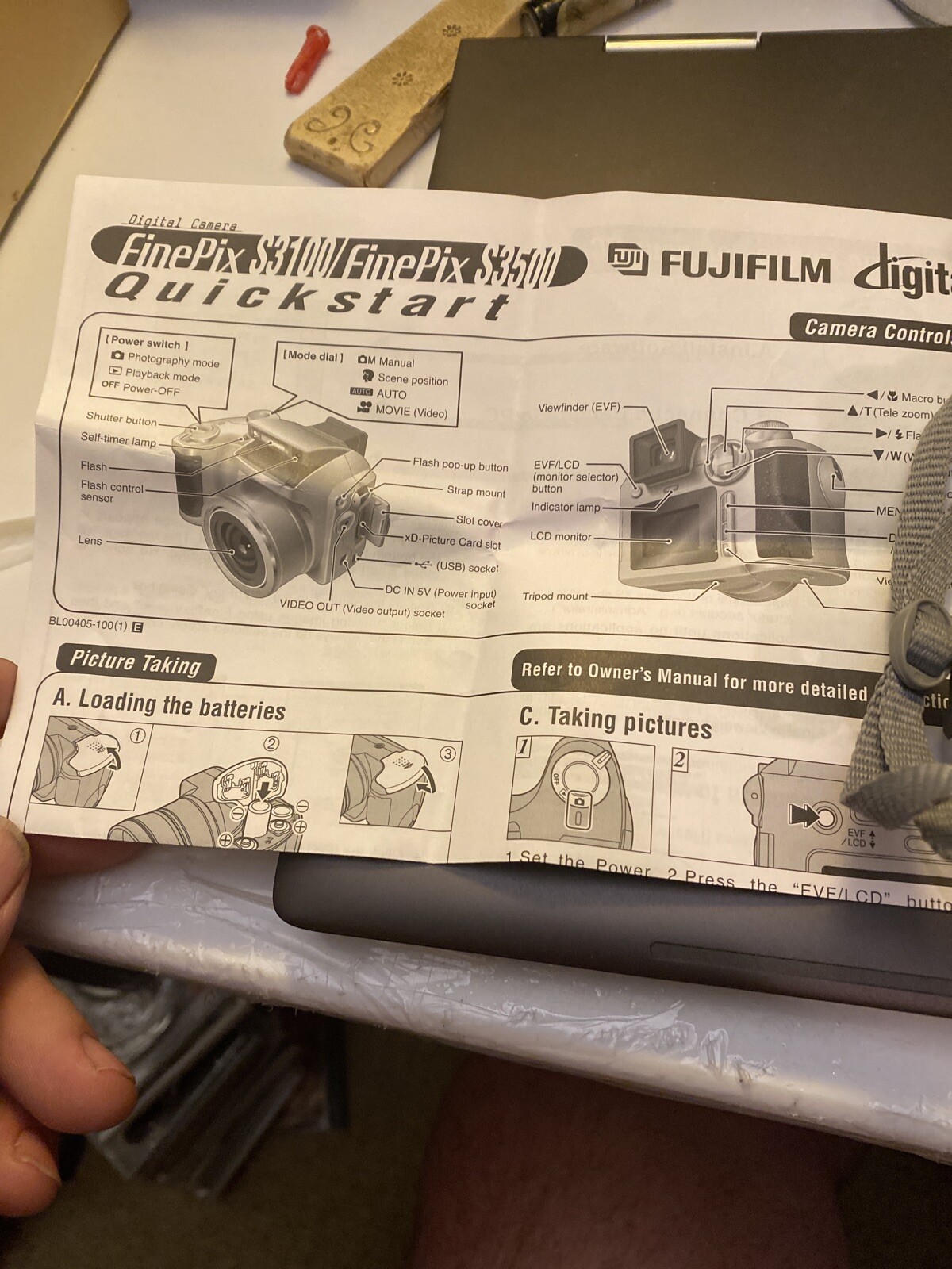 Fujifilm Finepix S3100 Digital Camera 4.0 Mega Pixels 6X Optical Zoom ...