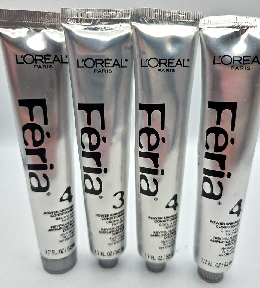 Lot of 4 Loreal Feria Power Shimmer Conditioner 1.7 oz L'oreal | eBay