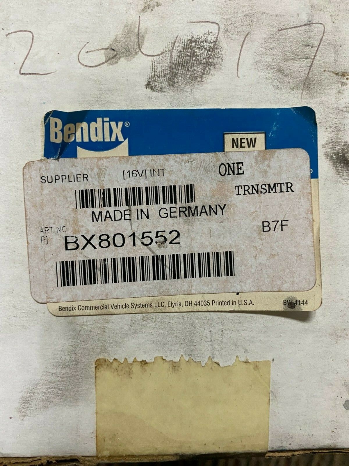 OEM Bendix BX801552 3591876C91 Transmitter Speed Sensor WS-24 ...