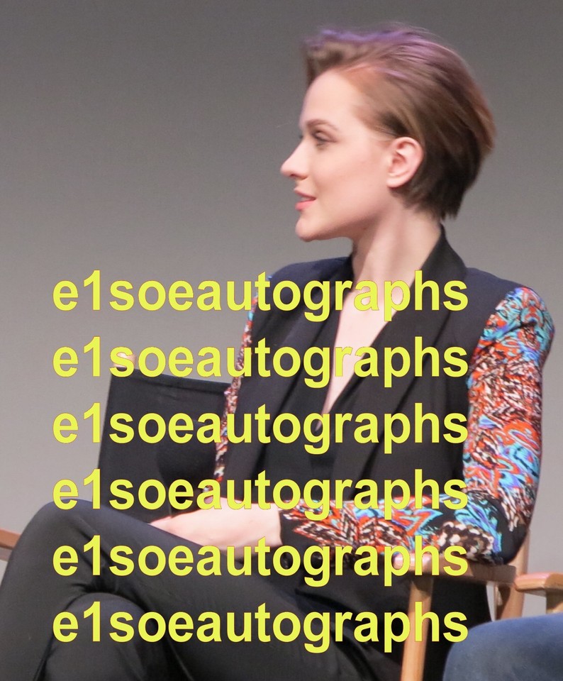 Evan Rachel Legno Firmato 8x10 Foto IN Cover Impermeabile Il Wrestler ...