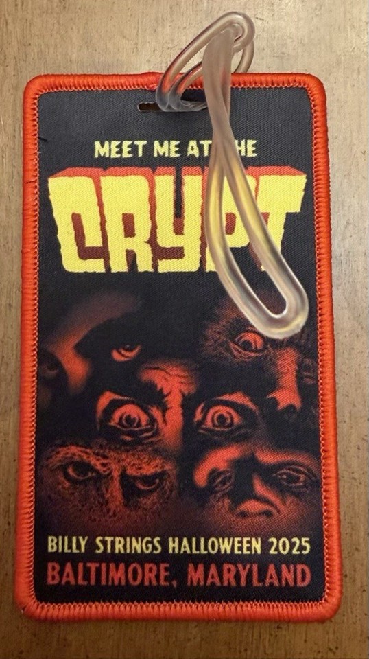 Billy Strings BILLYWEEN 2025 Luggage Tag Baltimore 10/31/25 Meet Me At ...