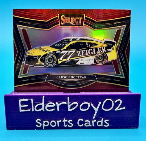 Carson Hocevar /125 Pit Road Maroon Prizm 2025 Panini Select Racing ...