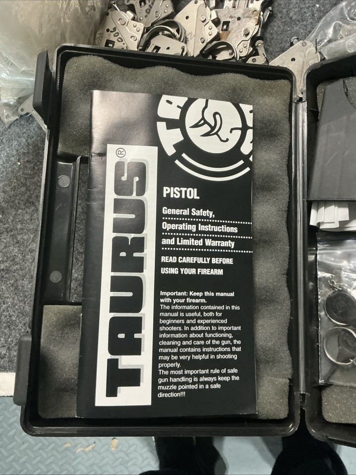 TAURUS PISTOL FACTORY HARD CASE for PT111/PT138/PT140/ PT145 OEM Box ...