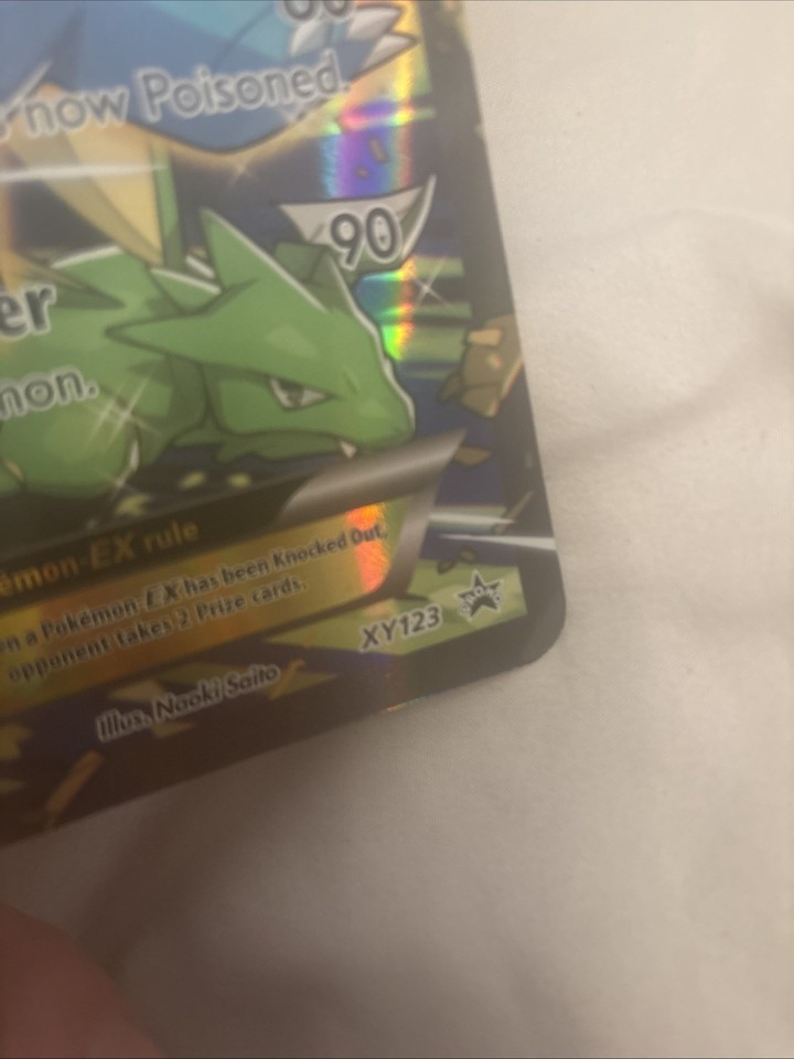 Pokemon TCG Venusaur EX XY123 Holo Rare Black Star Promo Card Jumbo ...