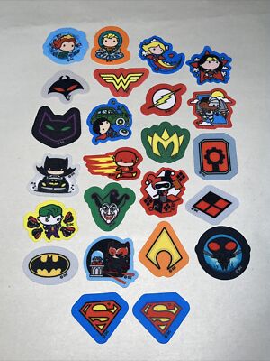 2023 Complete Set of 24 DC Circle K Iron-On Hero Badges | eBay