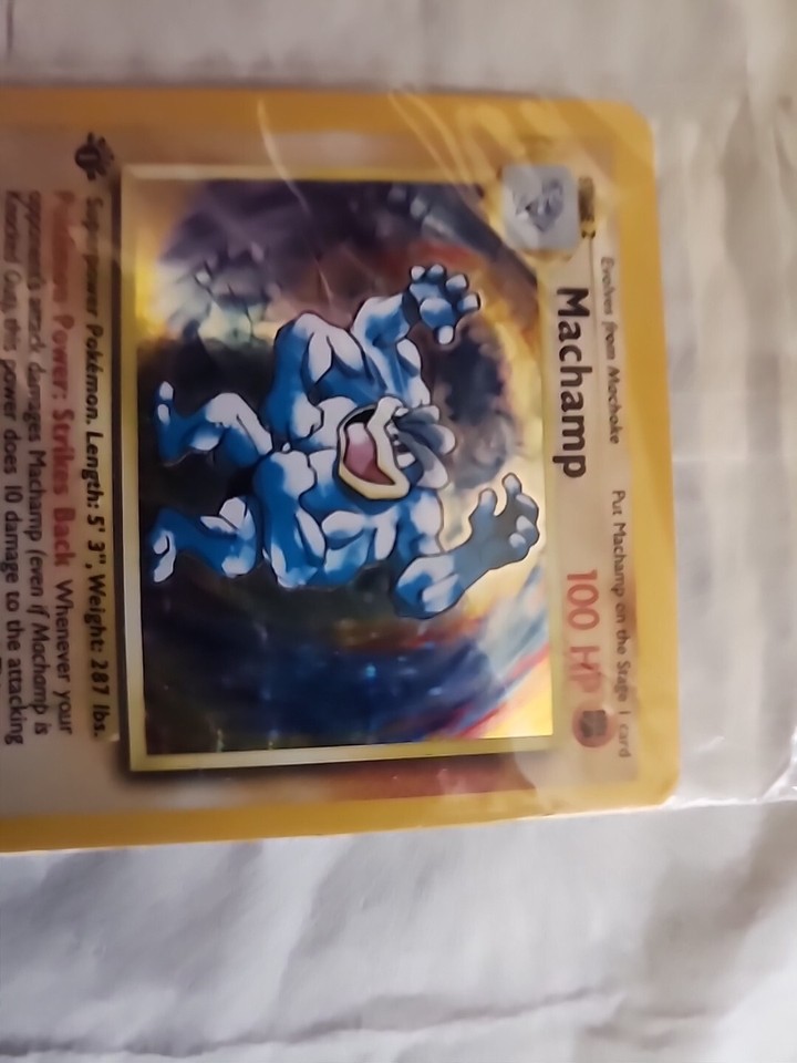 Authentic 1999 TOPPS 1ST EDITION SUPER RARE HOLO FOIL MACHAMP POKEMON ...