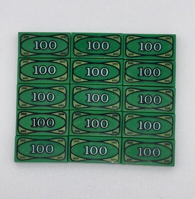 Lego City Money $100 DOLLAR BILL Bills Cash Bank Vault safe Treasure ...