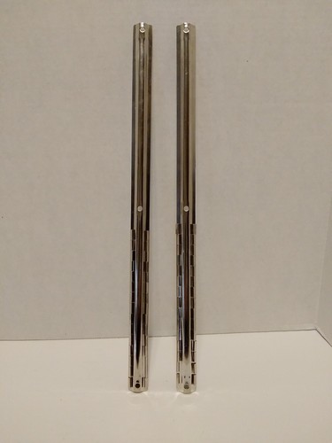 Chrome-Plated 1/2" Socket Rail Organizer Set of 2 Each Holds 15 Sockets ...